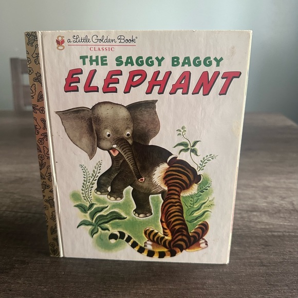 Little Golden Books | Office | Vintage 975 The Saggy Baggy Elephant A ...